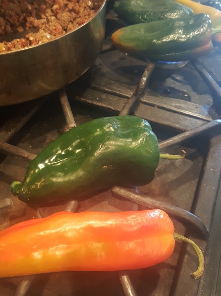 Chile poblano and pomegranate season: Chiles Rellenos en Nogada | Savor ...